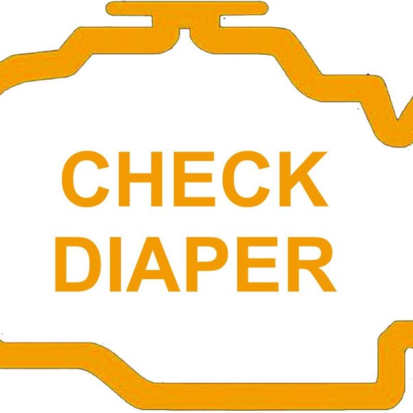 Gerber | One Pieces | Check Diaper Funny Baby Onesie New | Poshmark